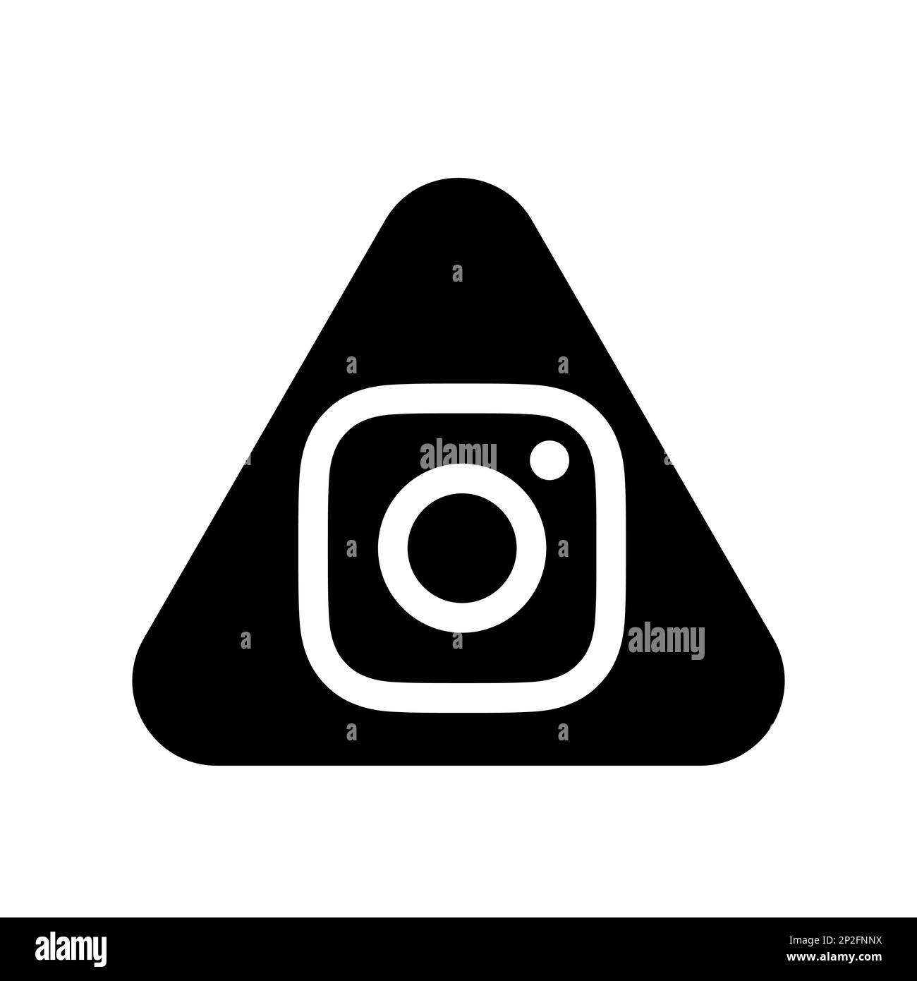 Instagram social media app icon. Square shape vector illustration Stock ...
