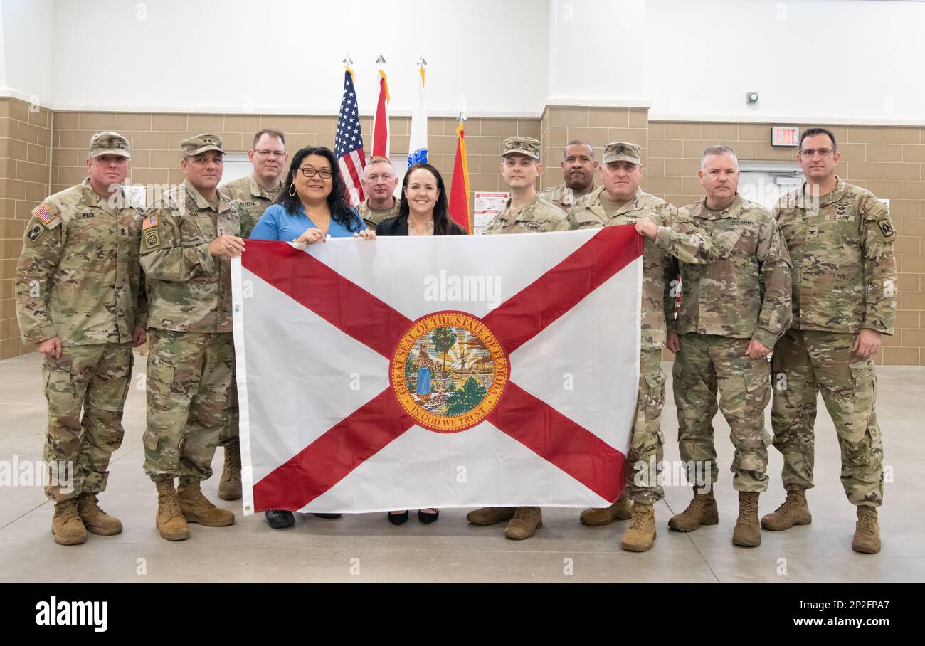 Members of the Florida National Guard, the 164th Air Defense Artillery ...