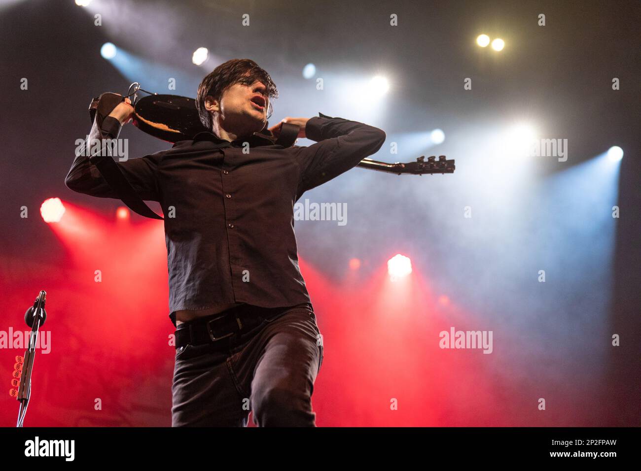 Justin Sane of Anti-Flag at The Sylvee on March 3, 2023, in Madison ...