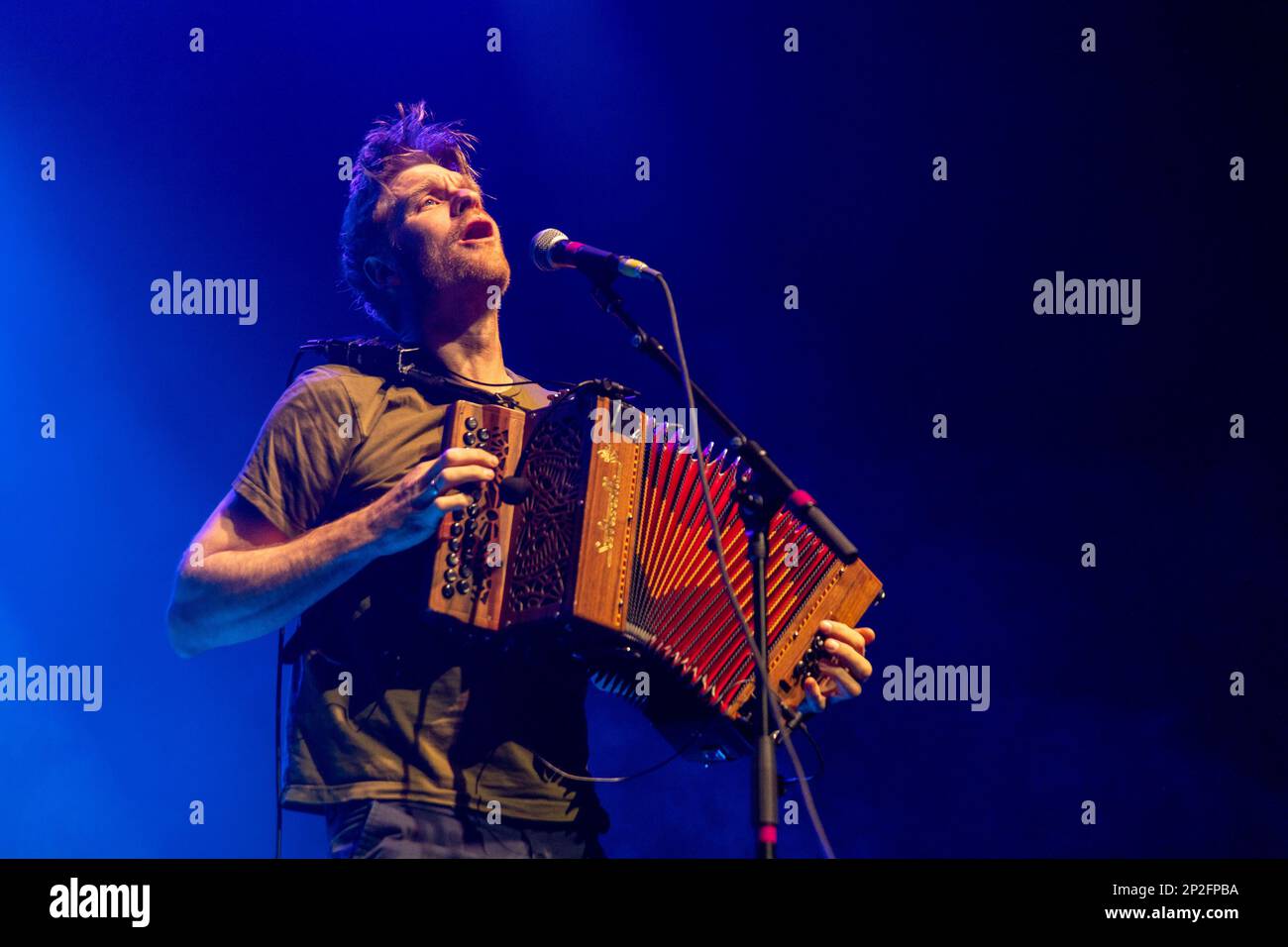 Max Thomas of Skinny Lister at The Sylvee on March 3, 2023, in Madison ...