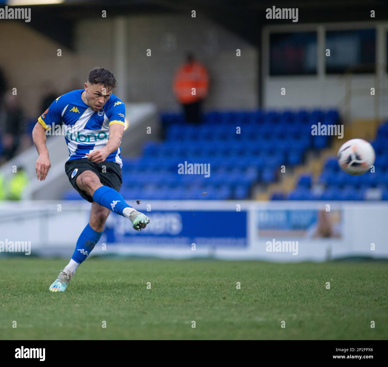 Chester, Cheshire, England 4th March 2023. Chester's Kurt Willoughby ...