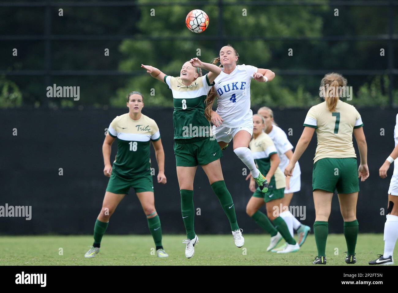 30 August 2015: William & Mary's Rachel Moore (8) and Duke's Ashton ...