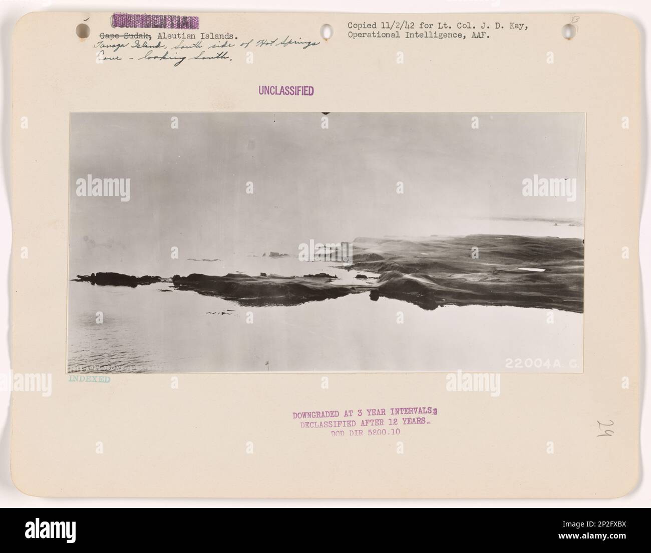 Aleutian Island - Tanaga Bay, Aerial Photograph Stock Photo - Alamy