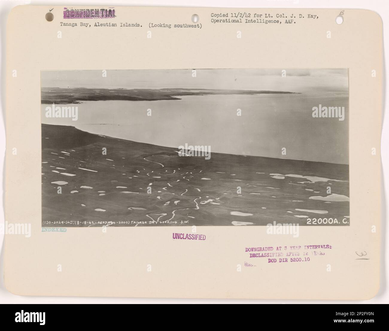 Aleutian Island - Tanaga Bay, Aerial Photograph Stock Photo - Alamy