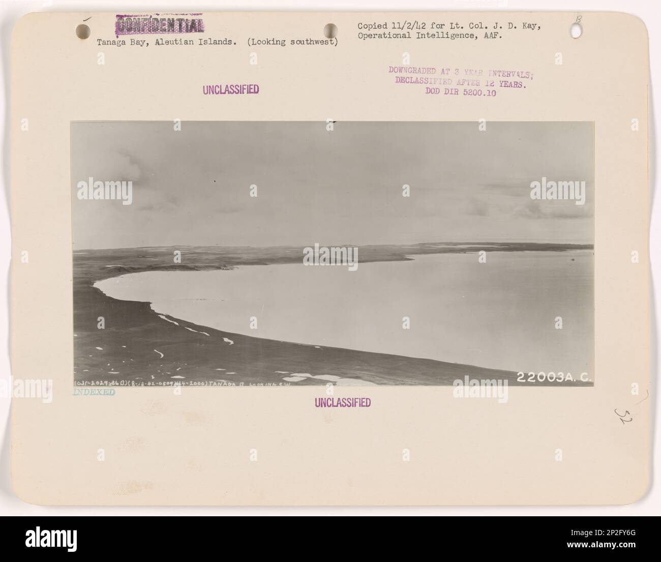 Aleutian Island - Tanaga Bay, Aerial Photograph Stock Photo - Alamy