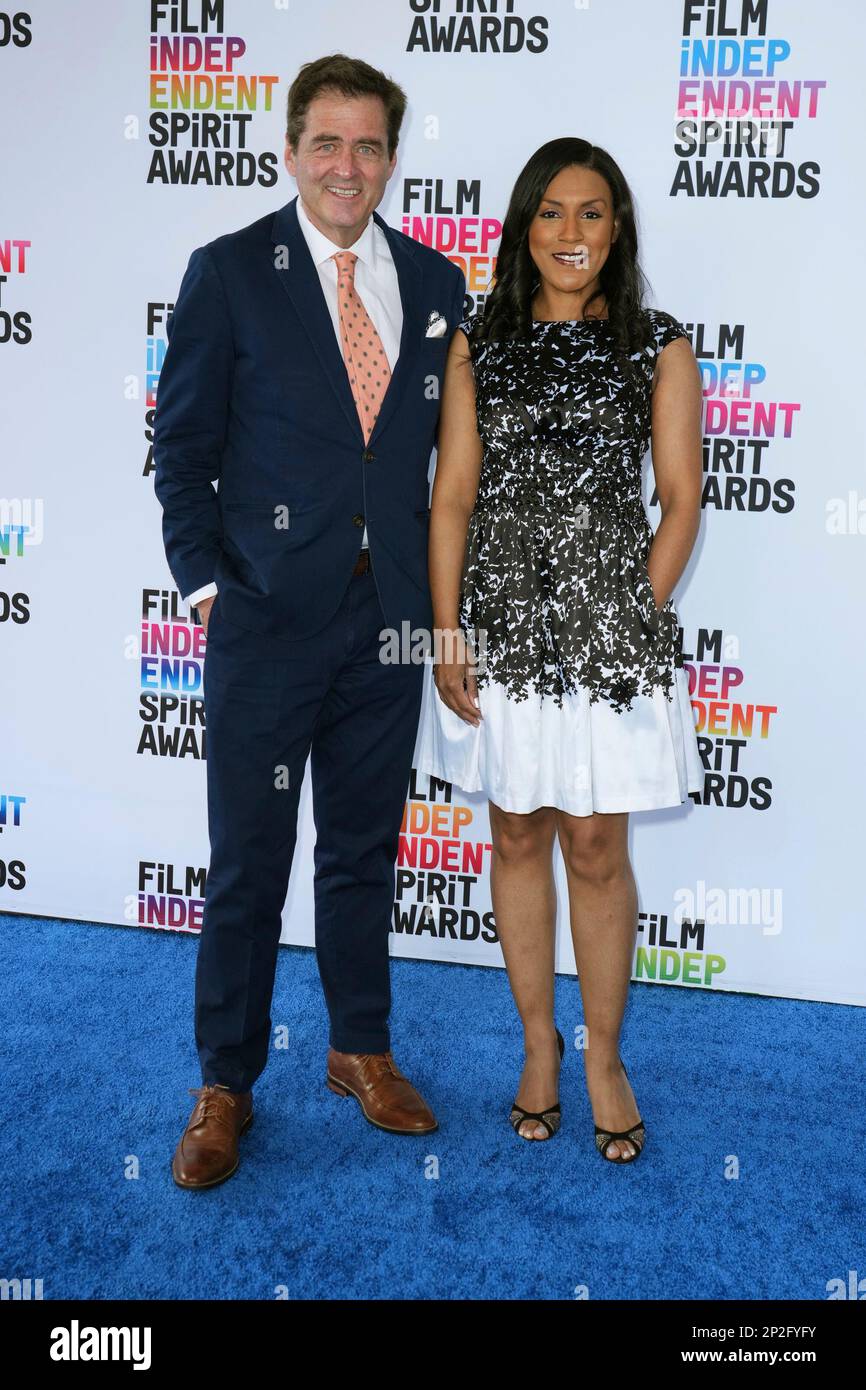 President of Film Independent Josh Welsh, left, and board member Brenda ...