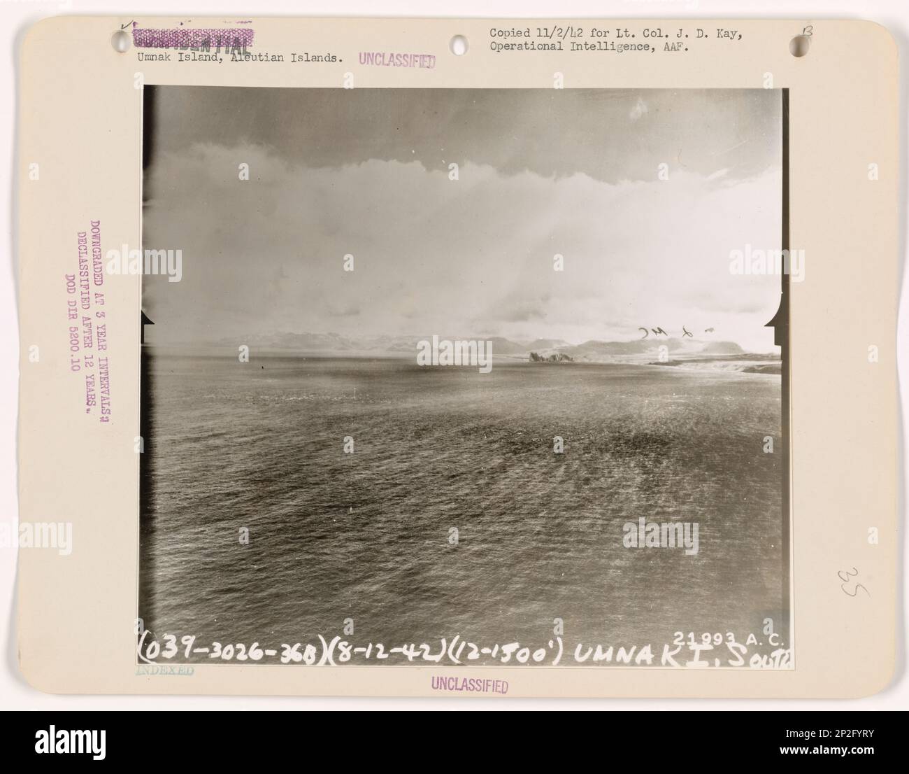 Aleutian Island - Umnak Island, Aerial Photograph Stock Photo - Alamy