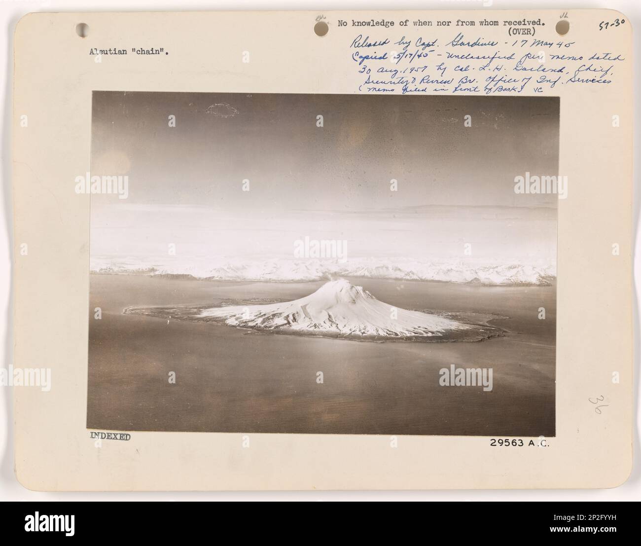 Aleutian Island - Aleutians, Aerial Photograph Stock Photo - Alamy