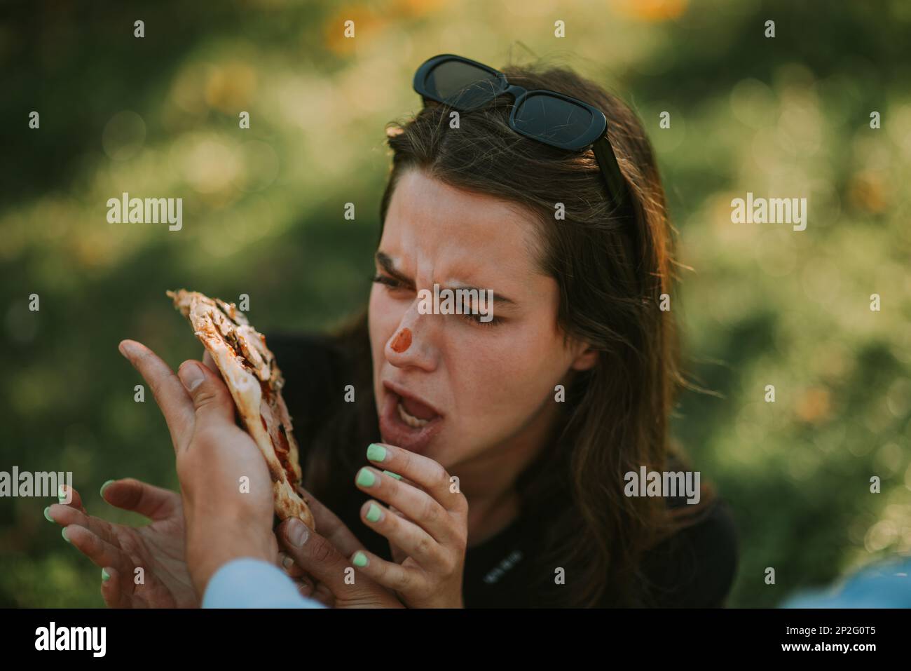 Pizza faces hi-res stock photography and images - Alamy
