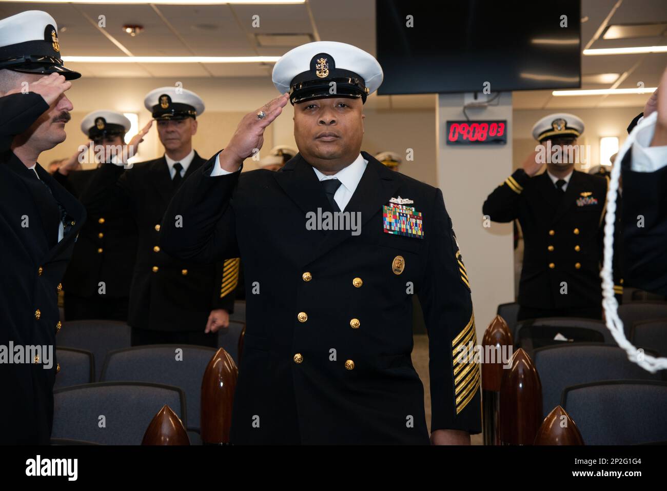 NEWPORT, R.I. (Feb. 2, 2023) Command Master Chief Baron Randle ...