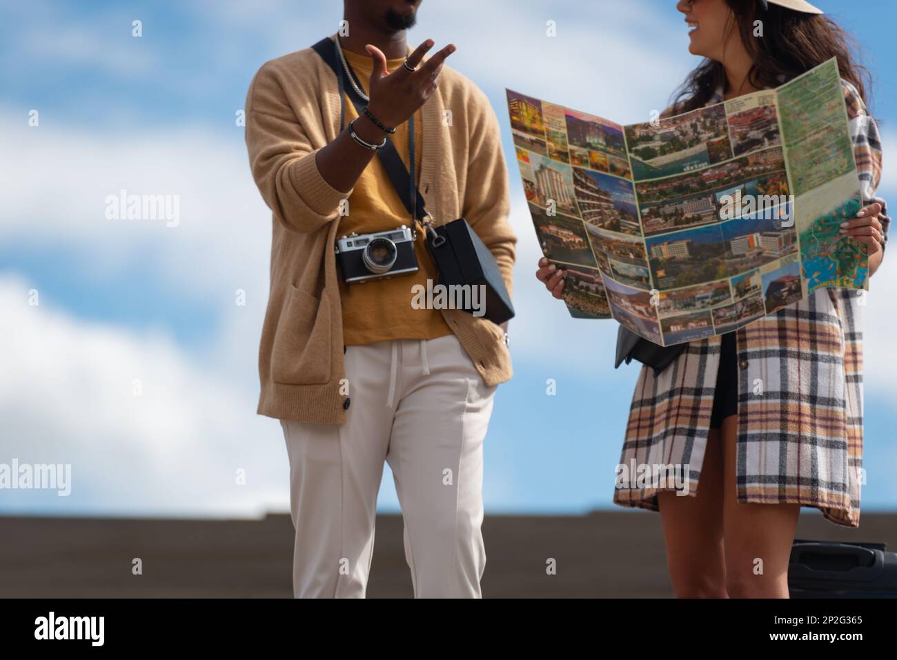 Explaining something funny hi-res stock photography and images - Alamy