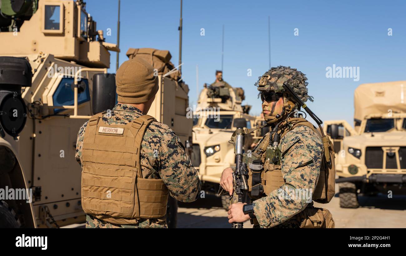 U.S. Marines with 2nd Marine Division prepare for close quarters ...