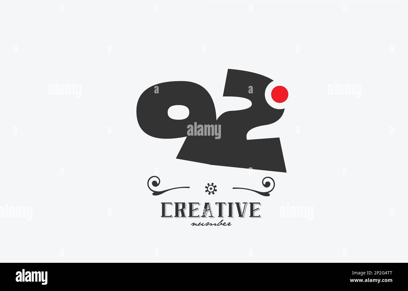 Number 92 Stock Vector Images - Alamy