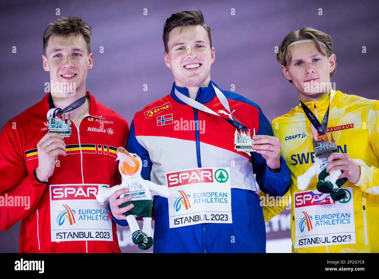 Belgian Julien Watrin and Norwegian Karsten Warholm pictured on the ...