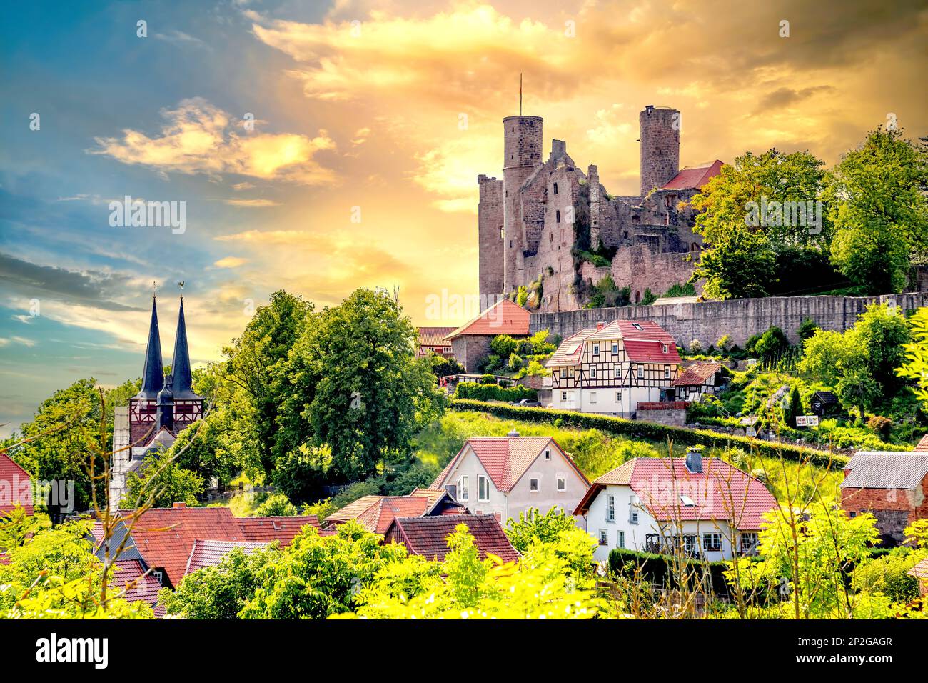 Castle Hanstein, Bornhagen, germany Stock Photo - Alamy