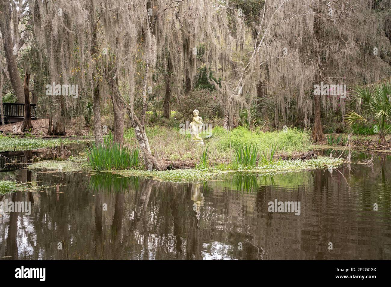 Magnolia Plantation and Gardens in Charleston, South Carolina. Historic low country plantation ...