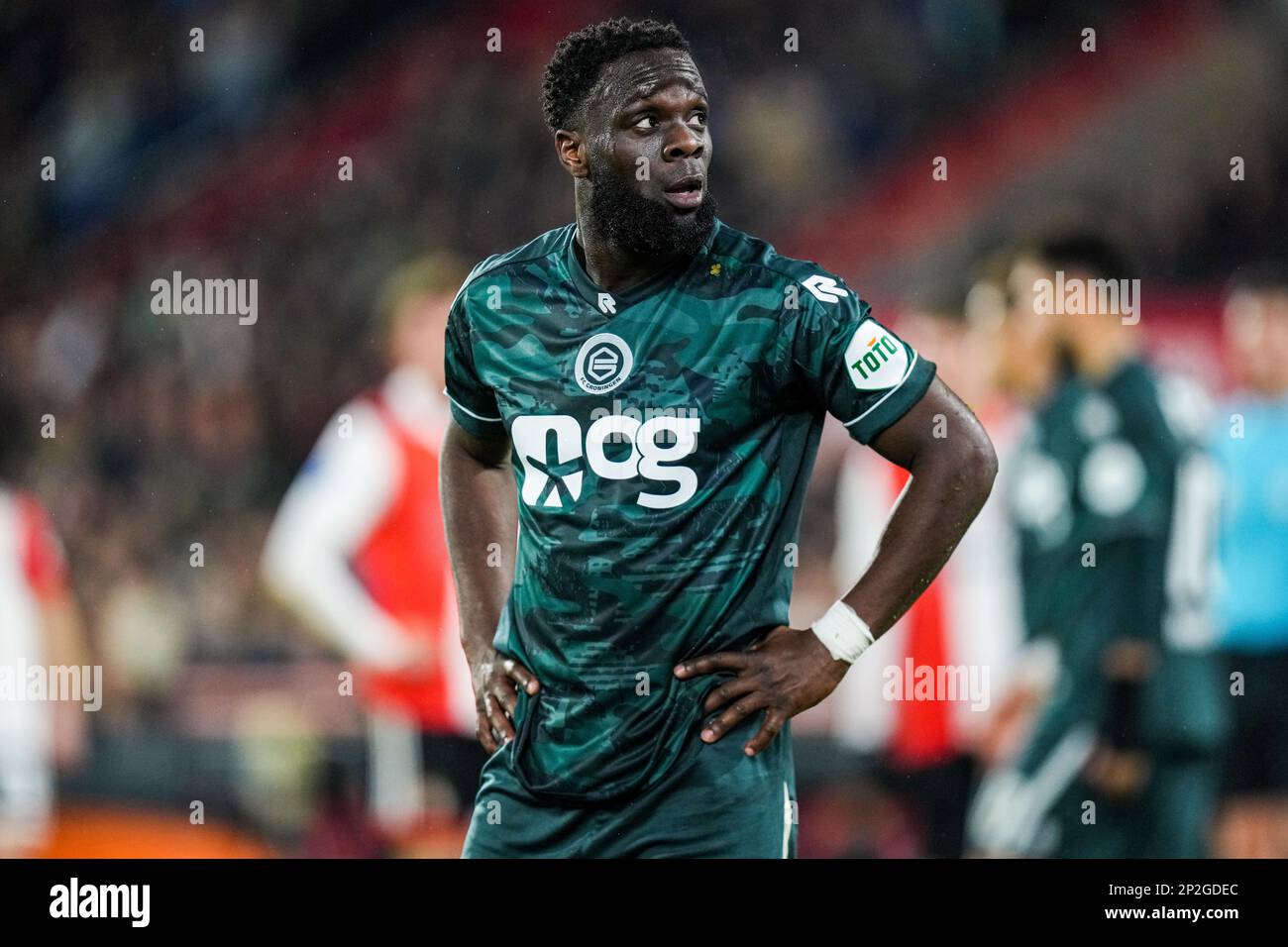 Rotterdam - Elvis Manu of FC Groningen during the match between ...