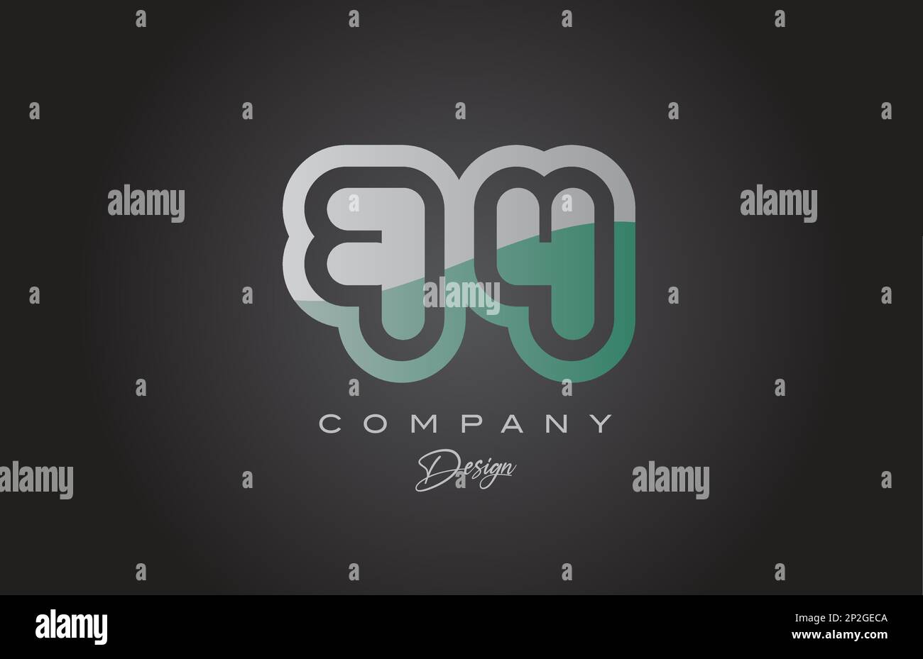 74 green grey number logo icon design. Creative template for business ...