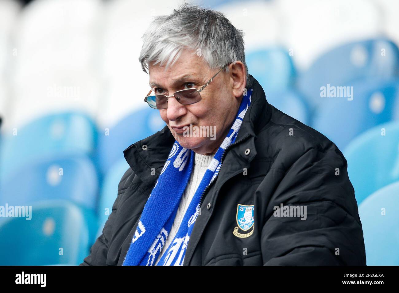 A fan of Sheffield Wednesday during the Sky Bet League 1 match ...