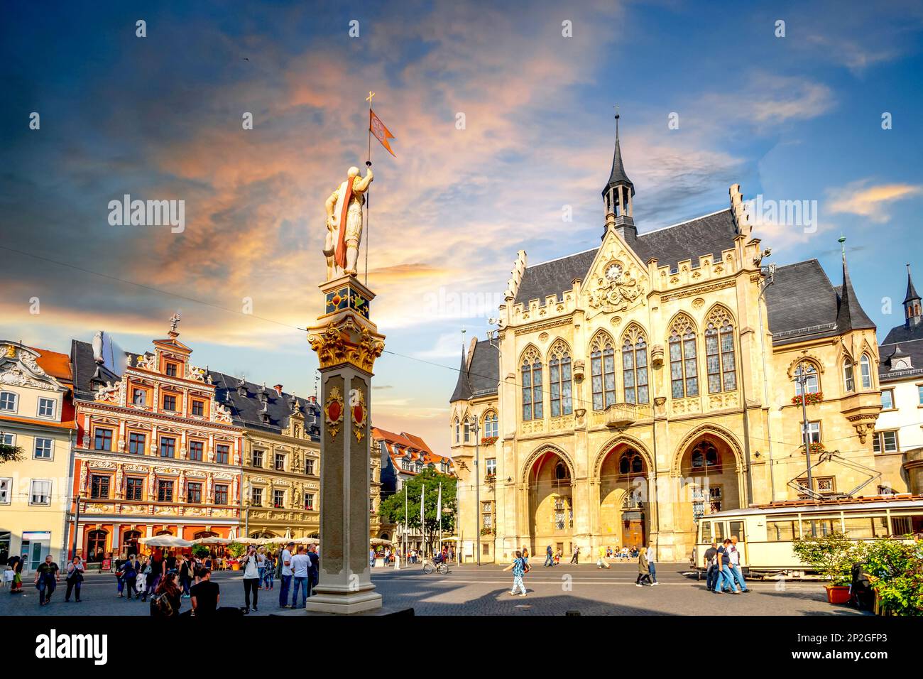 Old city of Erfurt, Thuringia, Germany Stock Photo - Alamy
