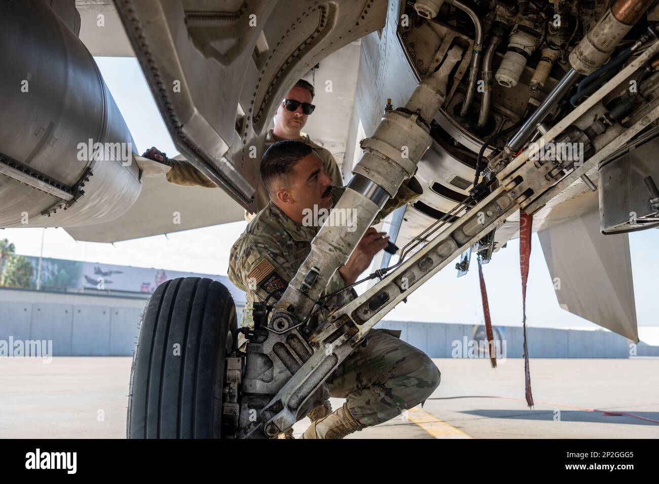 U.S. Air Force Master Sgt. Stephen Mullins, with the 77th Expeditionary ...