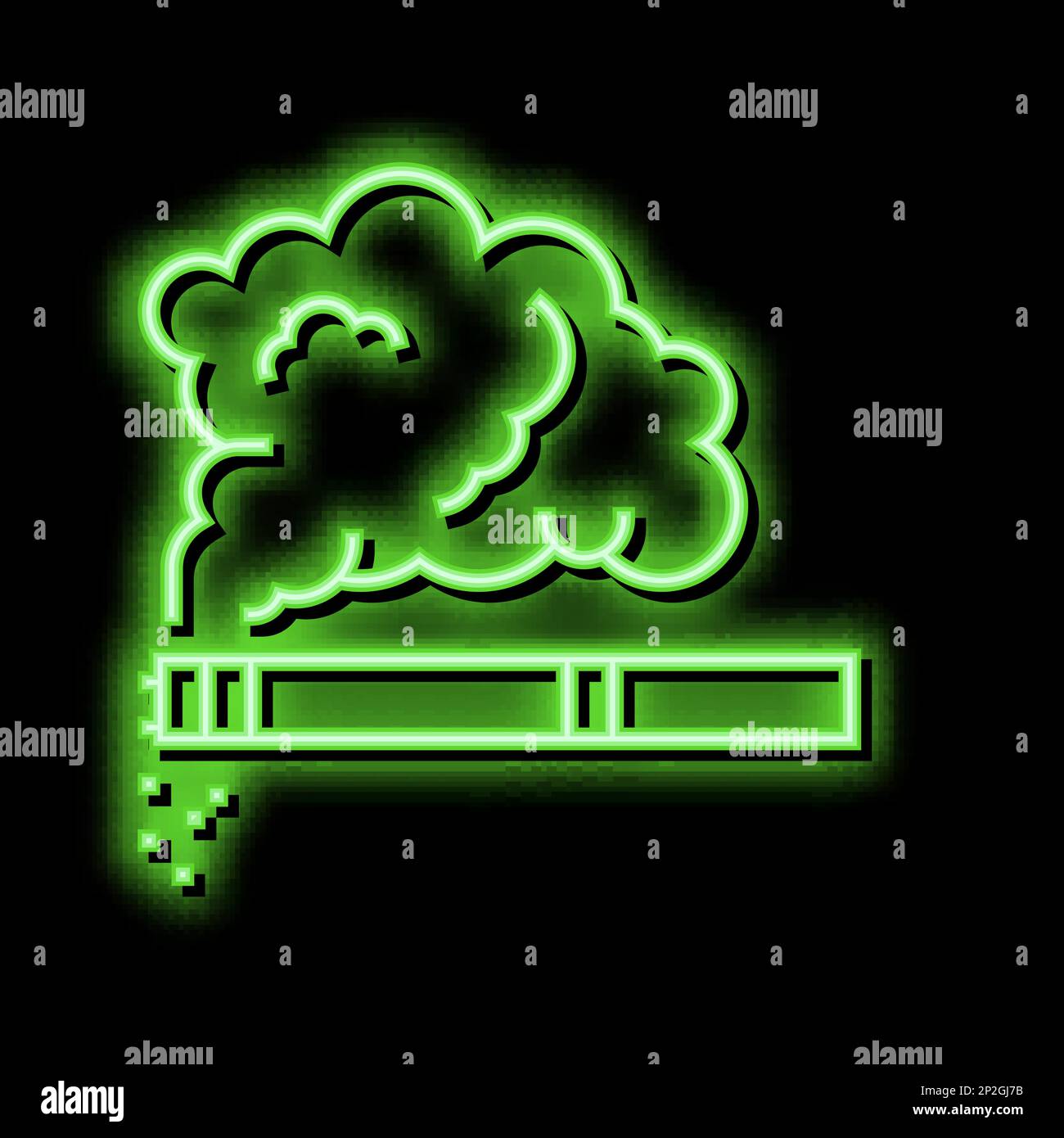 tobacco smoke neon glow icon illustration Stock Vector Image & Art - Alamy
