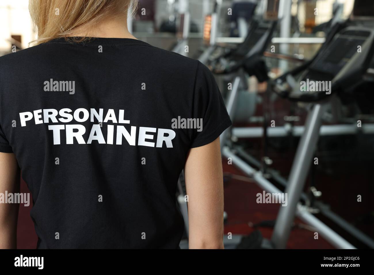 Back view personal trainer hi-res stock photography and images - Alamy