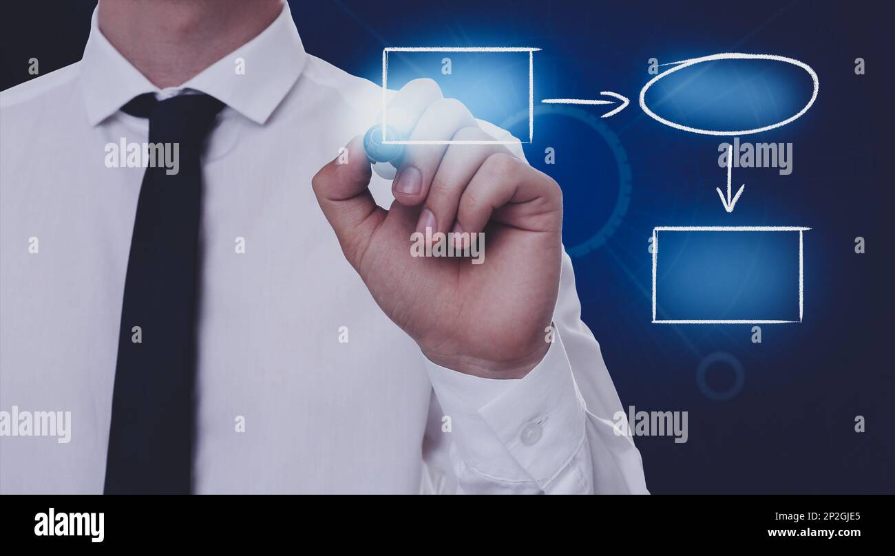 Process flow icon hi-res stock photography and images - Alamy