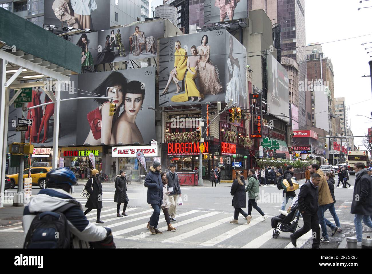 7th Avenue and 49th Street at the north end of the Times Square ...