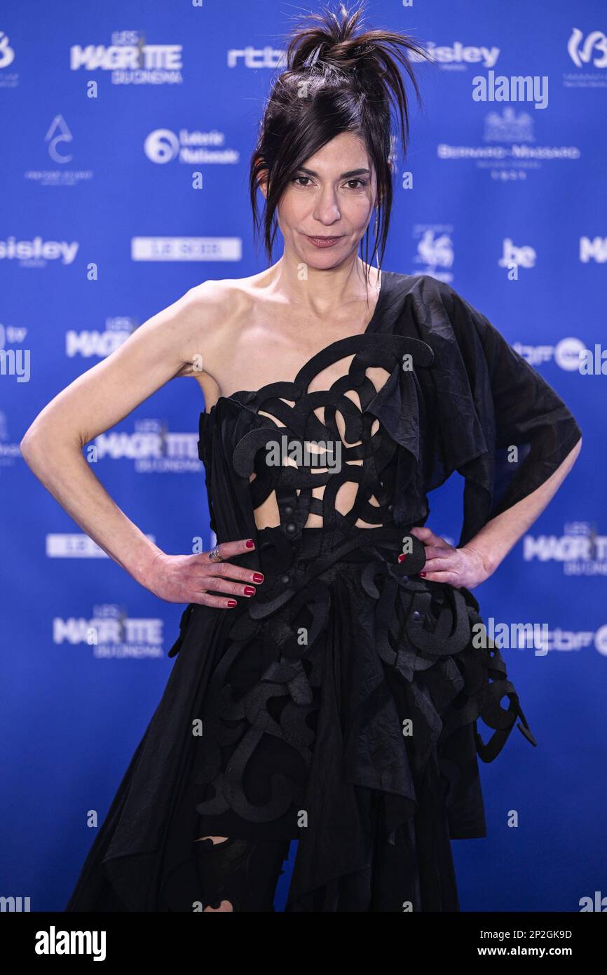 actress Lubna Azabal pictured during the 12th edition of the 'Magritte ...