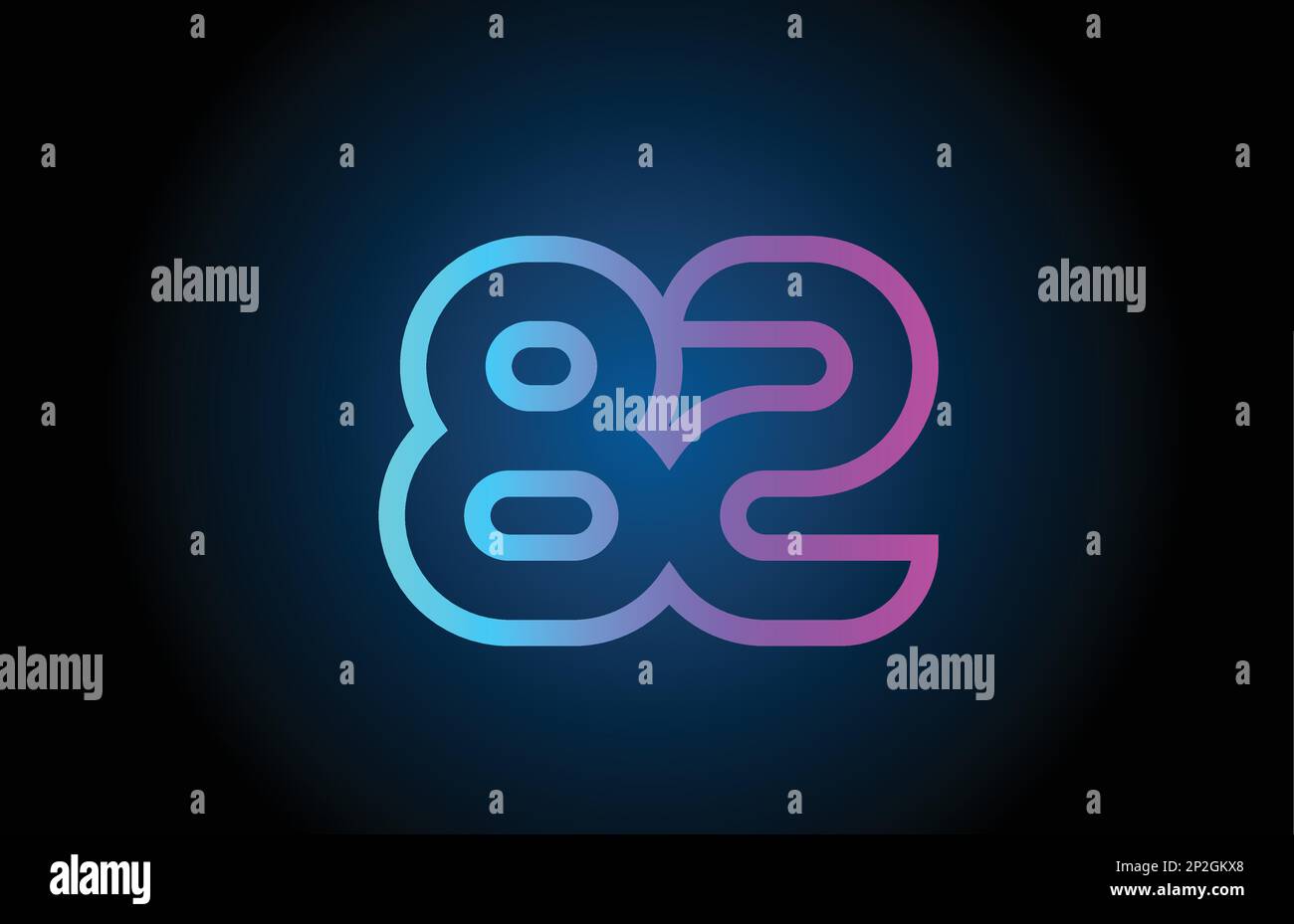 pink line 82 number logo icon design. Creative template for company and ... pink line 82 number logo icon design. Creative template for company and ...