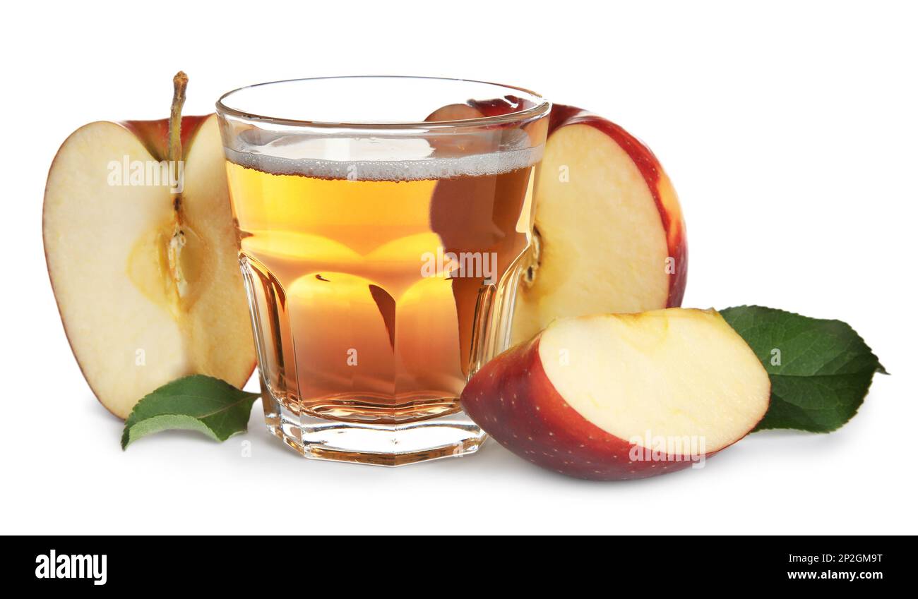 Fresh apple in pieces Cut Out Stock Images & Pictures - Alamy