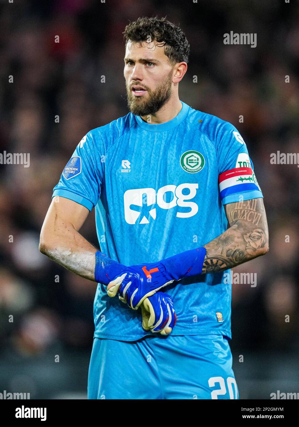 Rotterdam - FC Groningen keeper Michael Verrips during the match ...