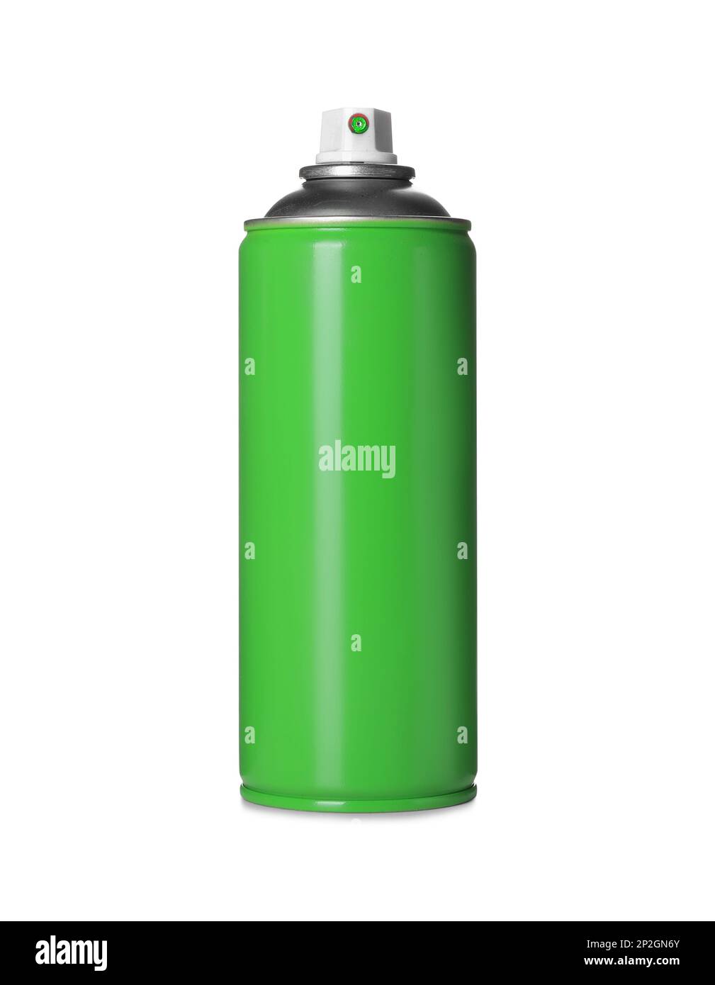 Can of green spray paint isolated on white. Graffiti supply Stock Photo ...