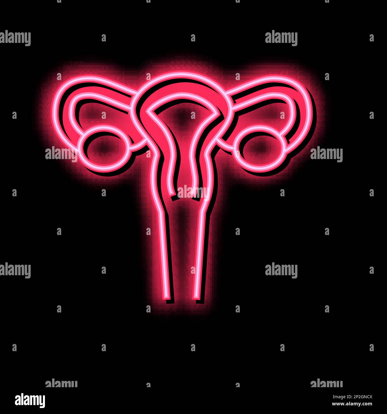 uterus woman organ color icon vector illustration Stock Vector Image ...