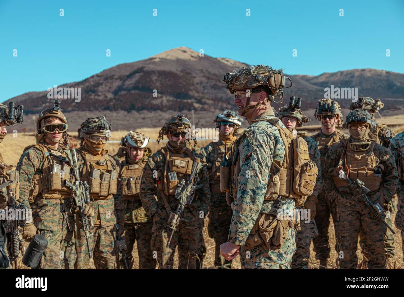 U.S. Marine Corps 1st Lt. John Wagstaff, a platoon commander with ...