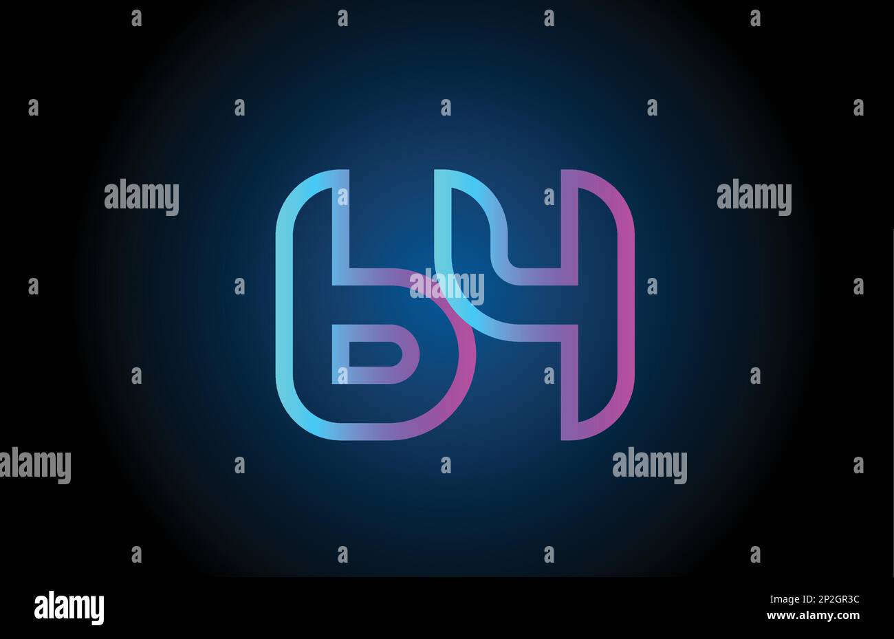 pink line 64 number logo icon design. Creative template for company and ...