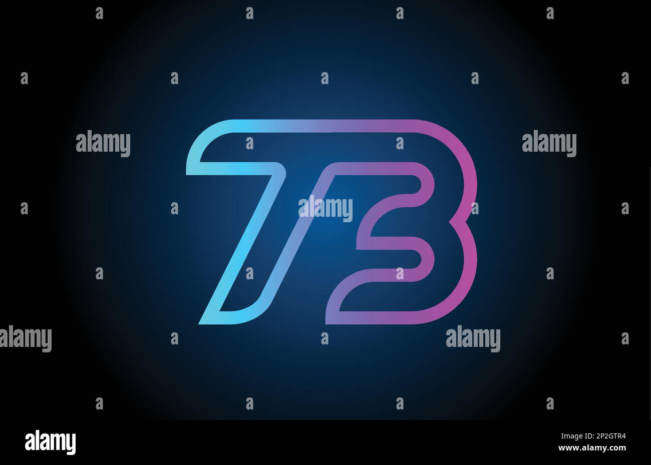 pink line 73 number logo icon design. Creative template for company and ...