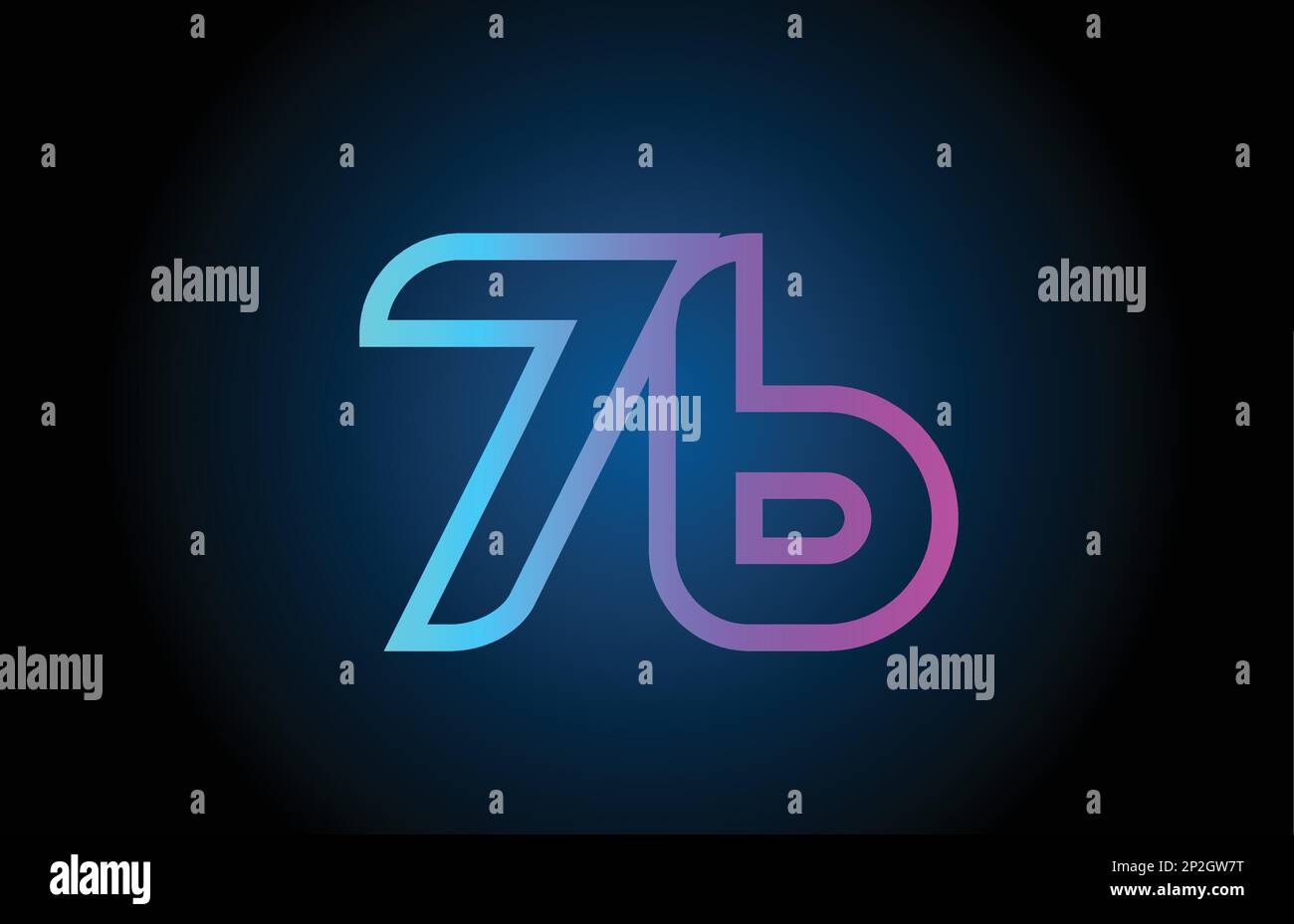 pink line 76 number logo icon design. Creative template for company and ...