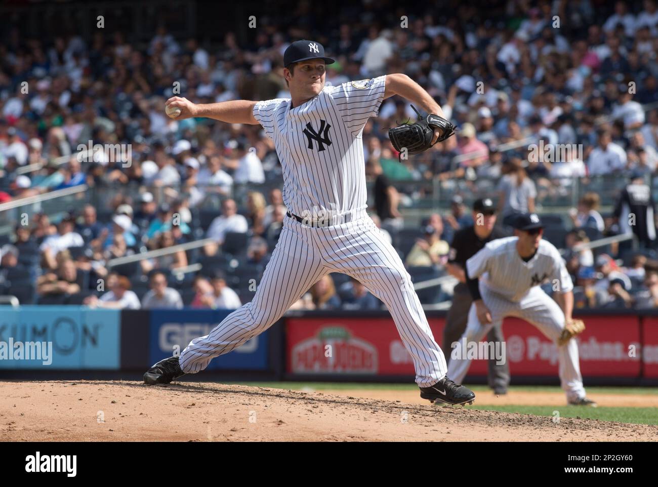 Aug. 22, 2015 - New York, New York, U.S. - Yankees' ADAM WARREN in the ...