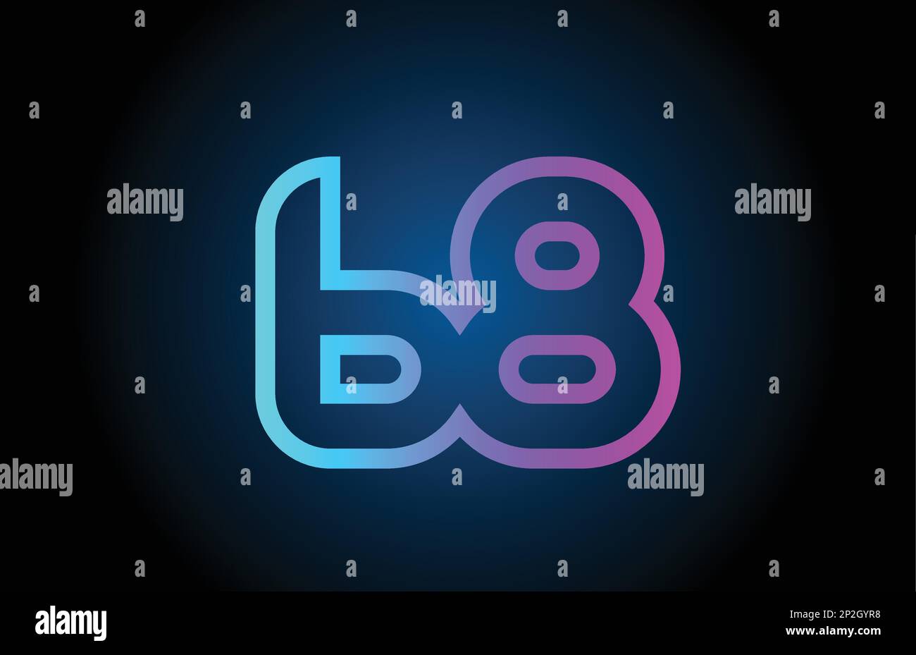 pink line 68 number logo icon design. Creative template for company and ...