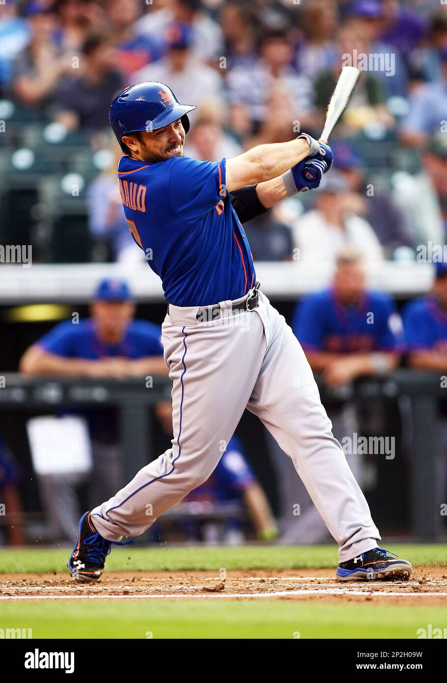 August 22 2015: New York Mets Catcher, Travis d'Arnaud (7) during a ...