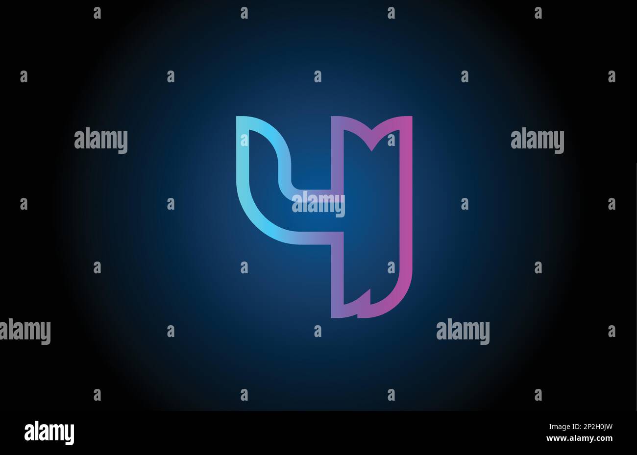 pink line 41 number logo icon design. Creative template for company and business Stock Vector ...