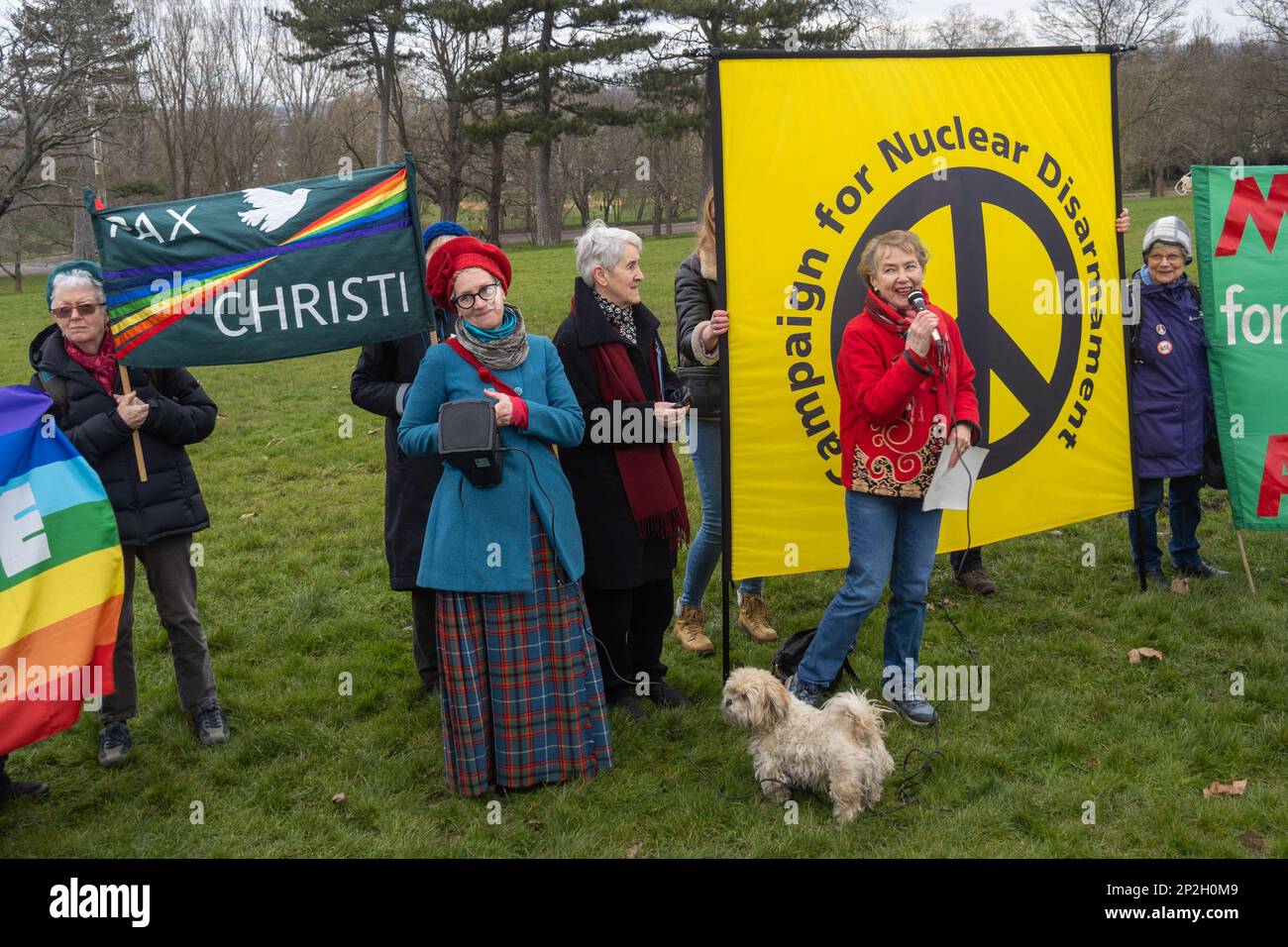London, UK. 4 Mar 2023. Several hundred came to the planting of a tree ...