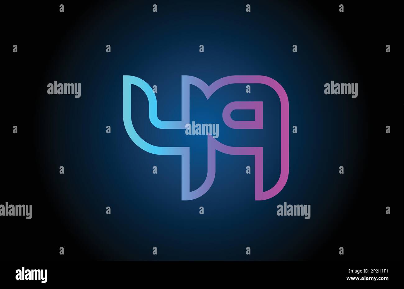 pink line 49 number logo icon design. Creative template for company and ...