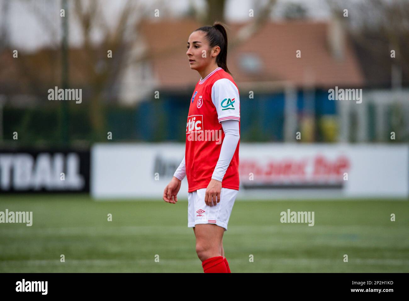 Sonia Ouchene of Stade de Reims during the Women's French Cup, Quarter ...