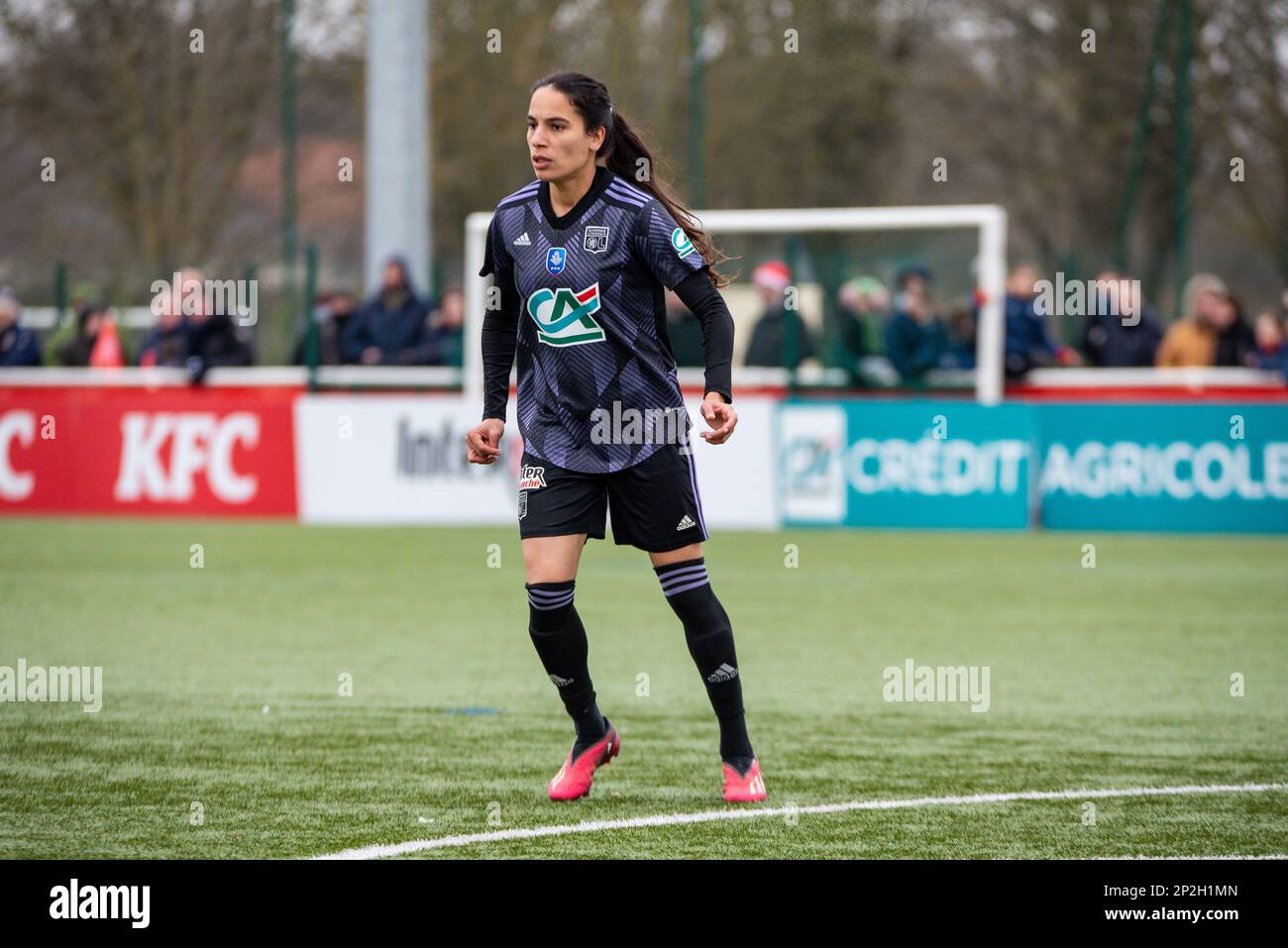 Amel Majri of Olympique Lyonnais during the Women's French Cup, Quarter ...