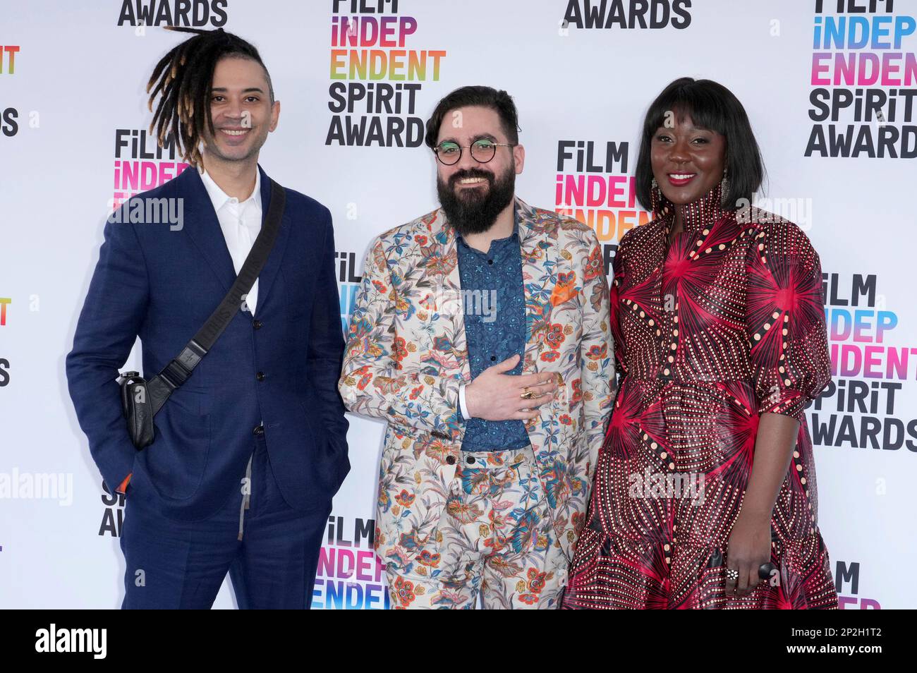 Alan McConnell, from left, Joseph Mastantuono, and Ellie Foumbi arrive ...