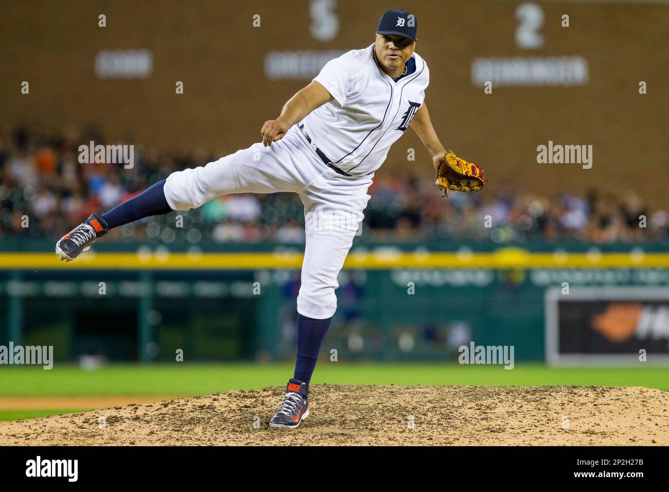 20 AUGUST 2015: Detroit Tigers starting pitcher Alfredo Simon (31 ...