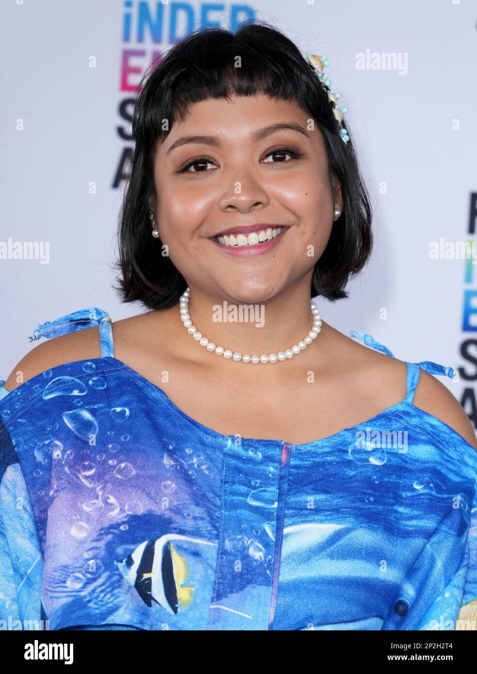 Martika Ramirez Escobar arrives at the Film Independent Spirit Awards ...